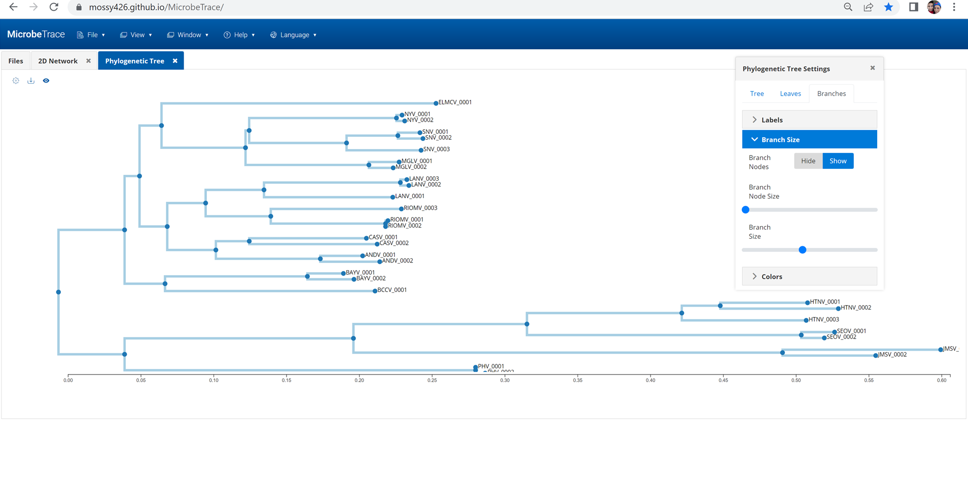 ANGULAR: Branch node size slider in phylogenetic tree view · Issue #605 ...