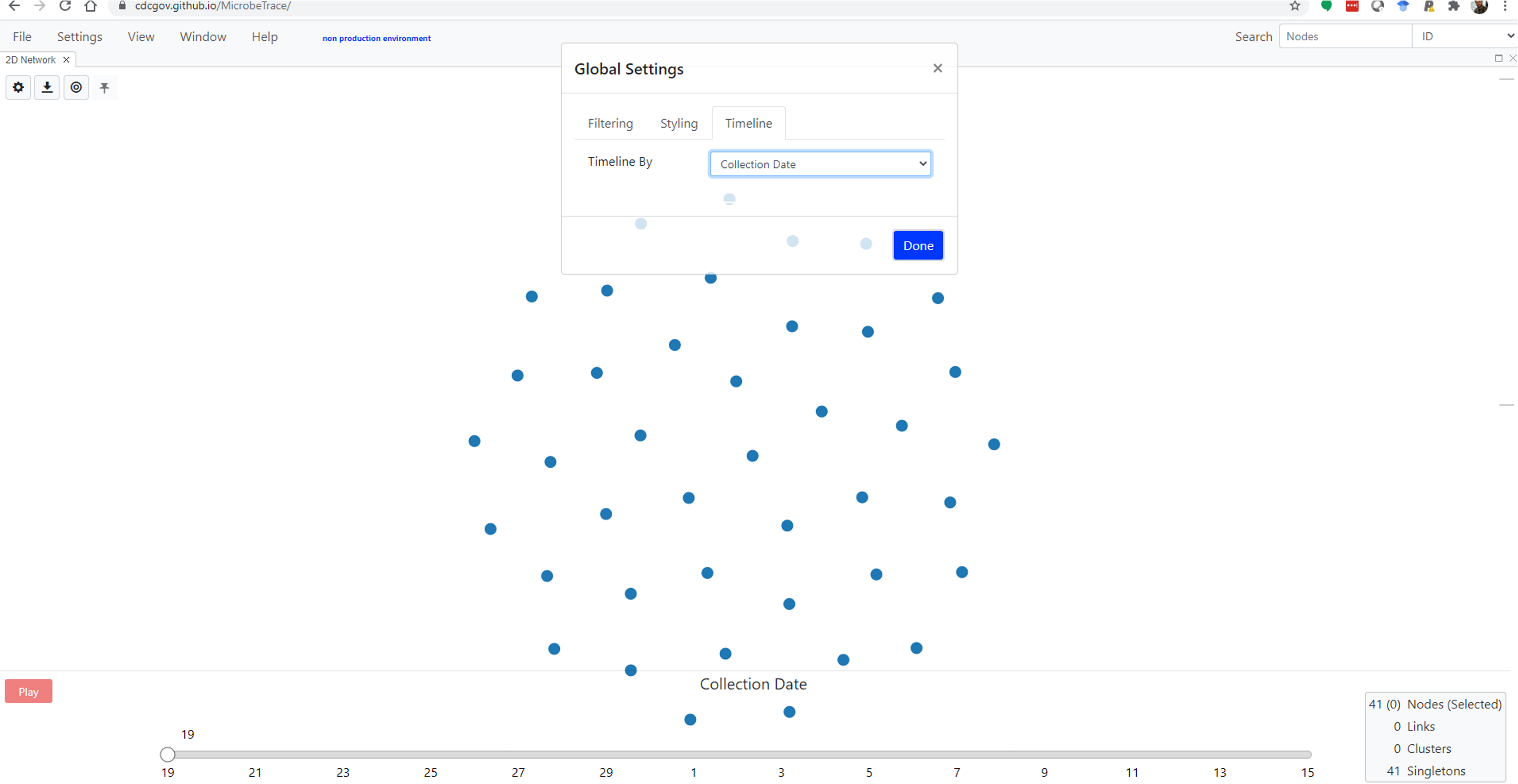 Date Scale on Timeline for short time spans · Issue #286 · CDCgov/MicrobeTrace · GitHub