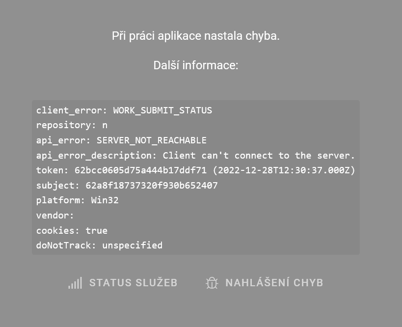 Web Po Odevzdání Práce Ztratí Klient Připojení · Issue 119 · Ssps Cajthamlissues · Github