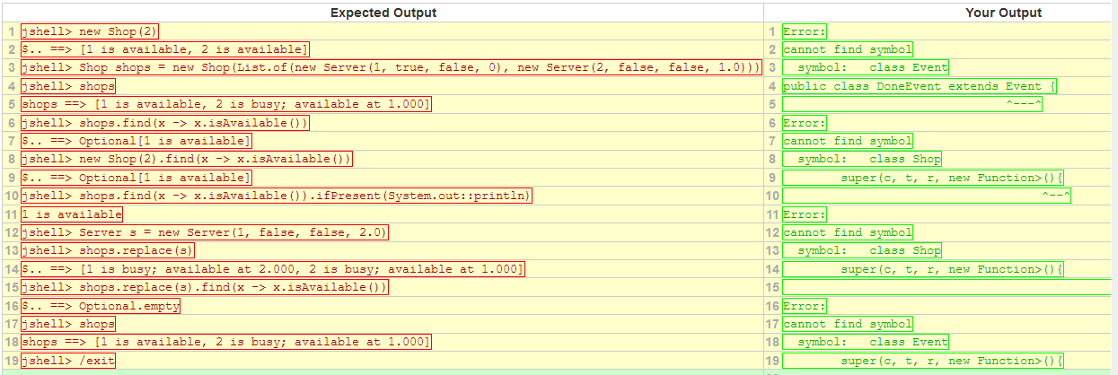 Project 2 bizarre error on CodeCrunch · Issue #461 · nus-cs2030/2021-s1 ...
