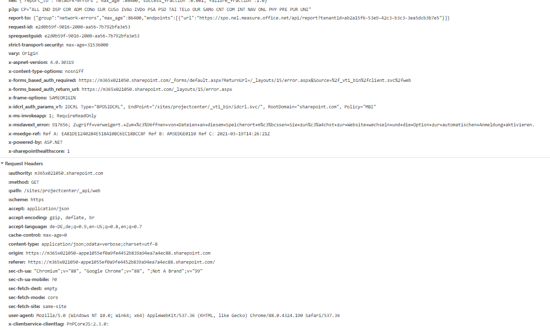SPFx Retrieve list items from another site collection - 403 Error making HttpClient request in ...