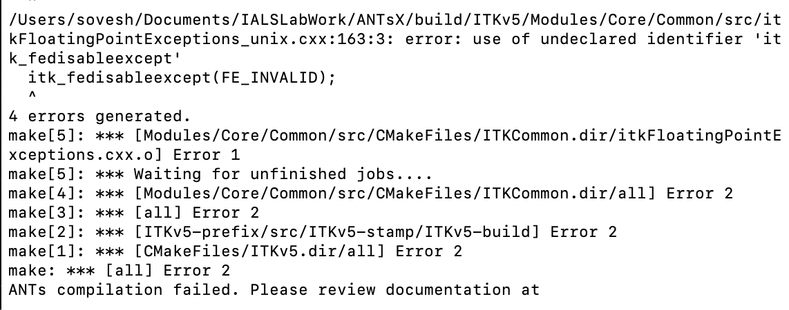 Issue in Installing ANTs in MacOS Big Sur · Issue #1206 · ANTsX/ANTs · GitHub