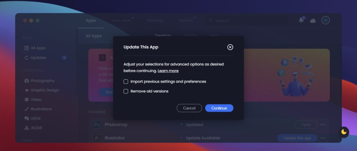 GitHub - kevinmahrous/Creative-Cloud-App-Redesign: Glassmorphism Creative Cloud App Redesign