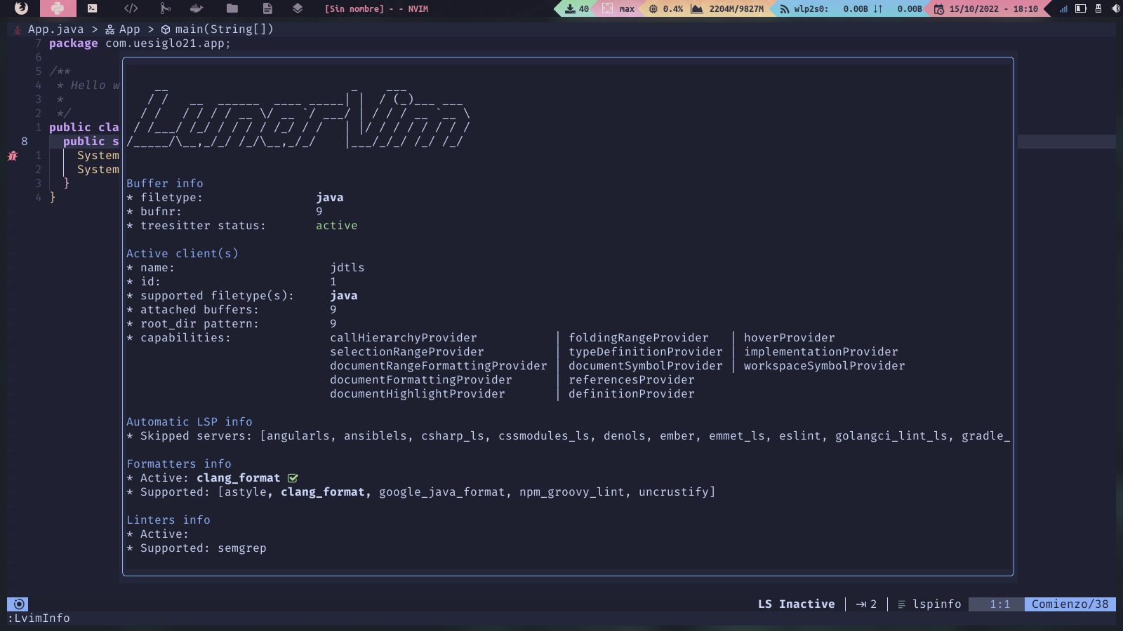 No LSP client found that supports vscode.java.resolveMainClass · Issue #3252 · LunarVim/LunarVim ...