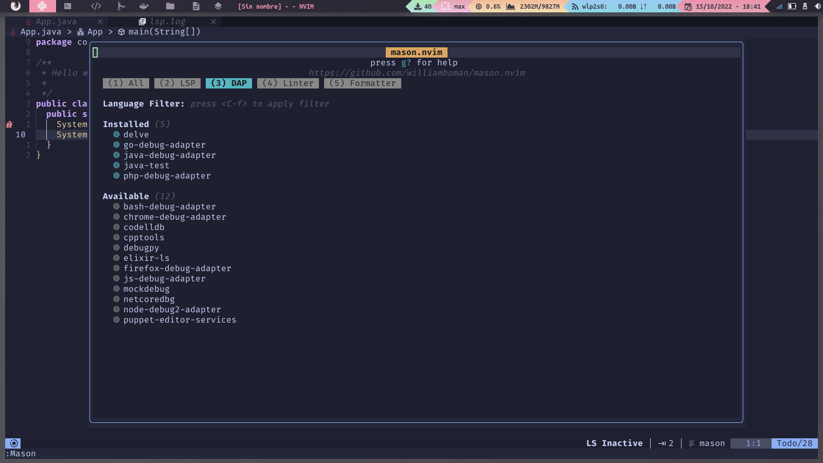 No LSP client found that supports vscode.java.resolveMainClass · Issue #3252 · LunarVim/LunarVim ...
