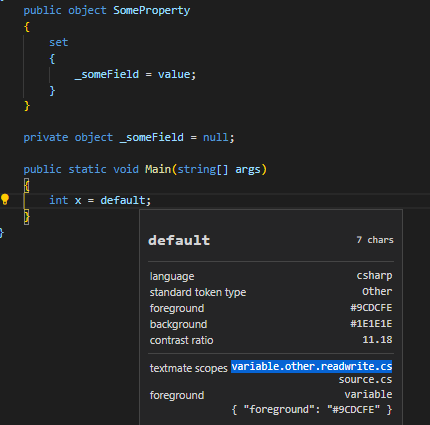 C# Language Grammar not recognizing value or default contextual keywords · Issue #4146 · dotnet ...