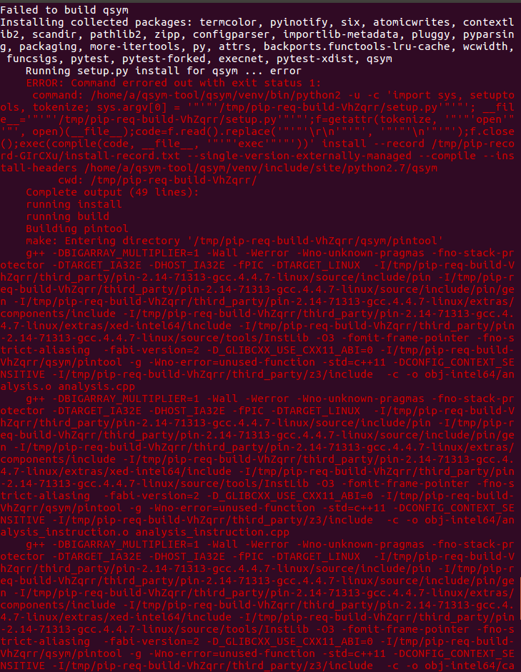Get The Error When I Pip Install In Venv · Issue 76 · Sslab Gatechqsym · Github 4305
