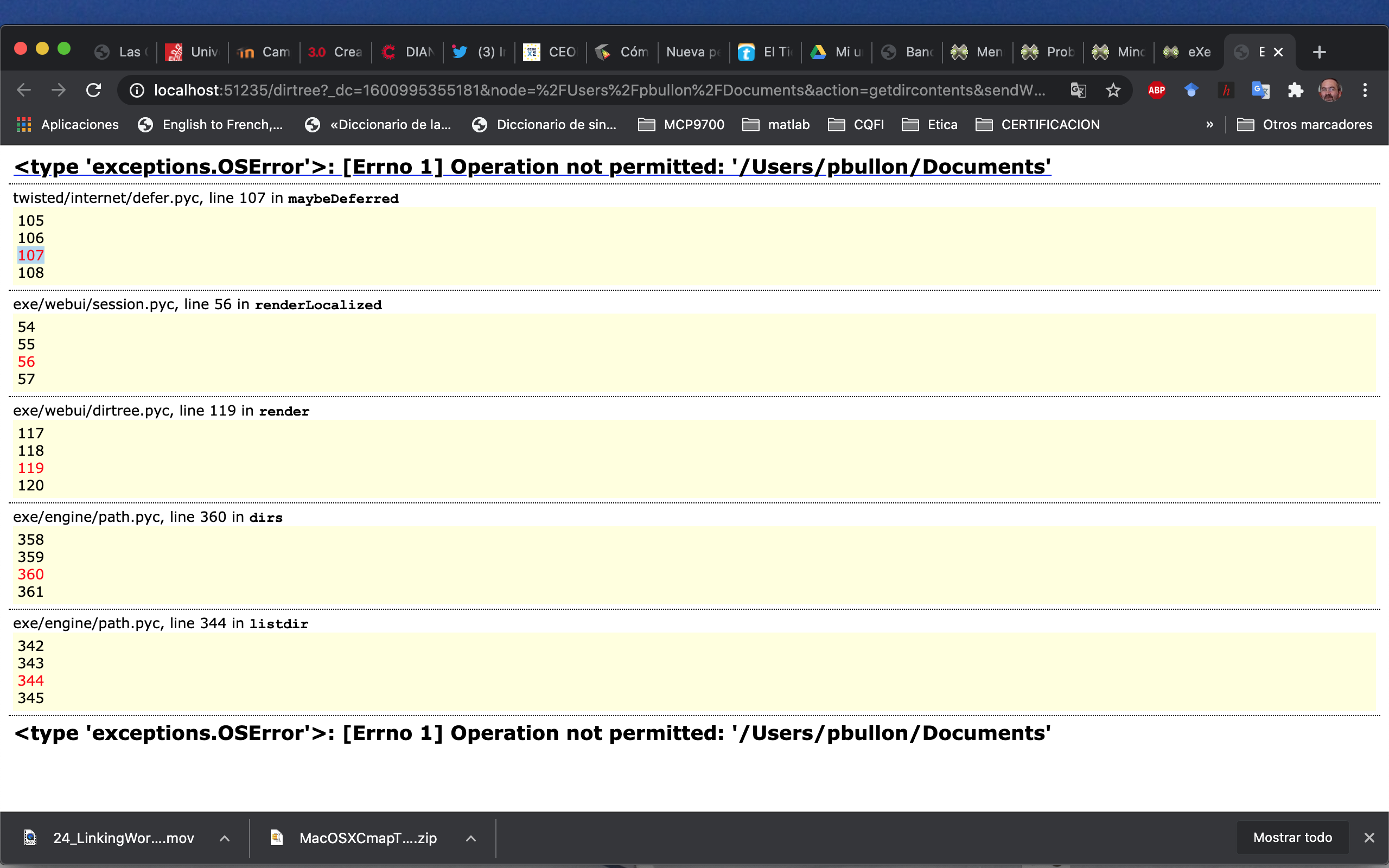 Problema de permiso para acceder a carpeta de mis documentos · Issue #528 · exelearning/iteexe ...