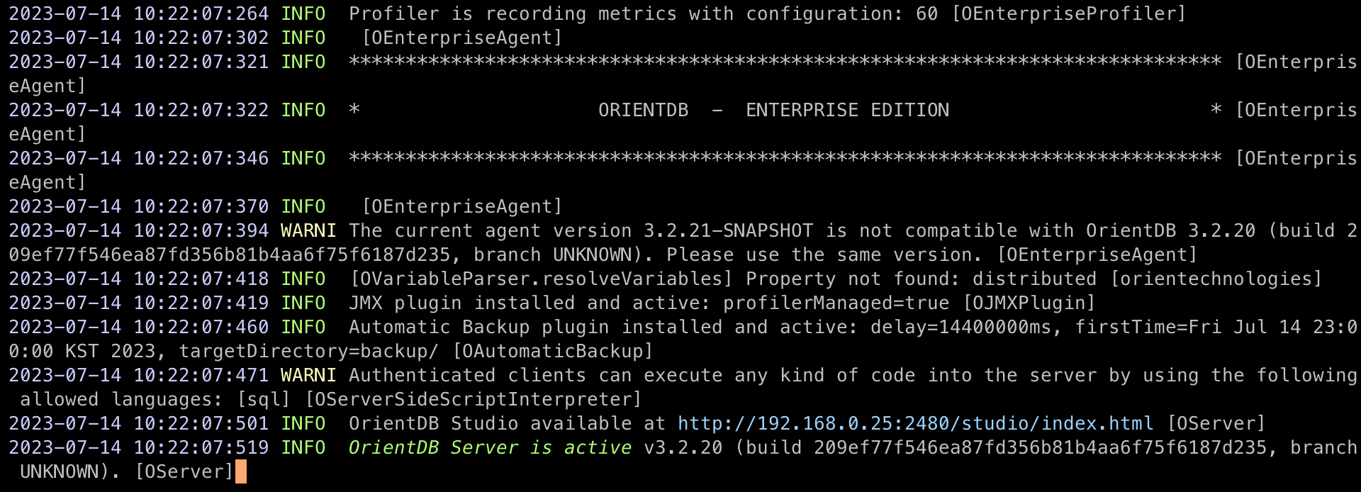 Command Not Found Get Metrics · Issue 11 · Sap Orientdb Enterprise Agent · Github
