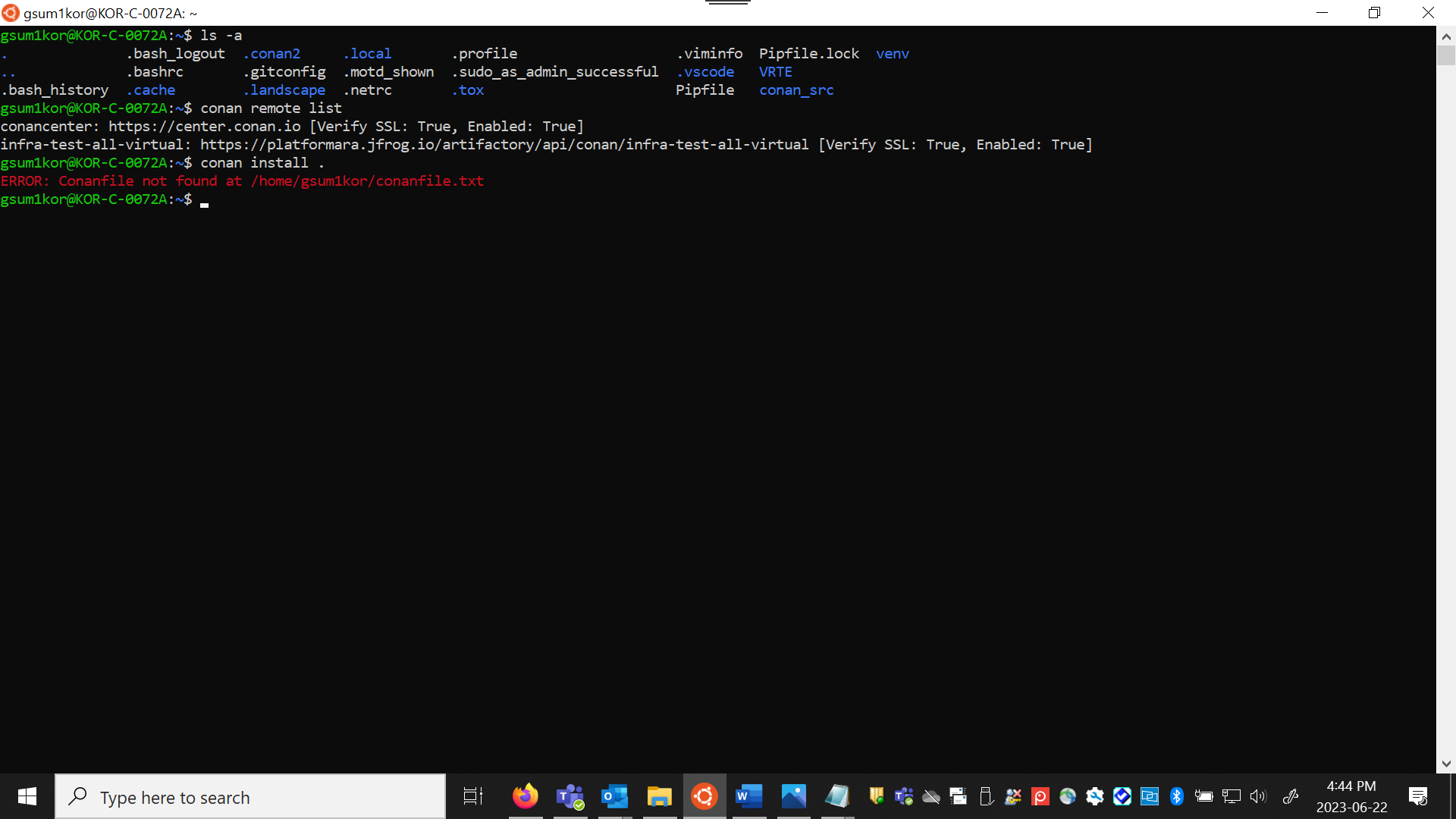 Cannot Able To Find Conan Data Not Able To Activate Conan Environmentiption · Issue 14153