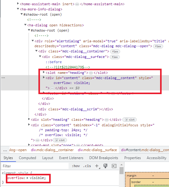 Number Slider Bubble Value Not Readable In Entity Detail Dialog · Issue 15684 · Home 