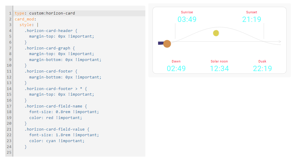 Horizon-card customize with card-mod. · Issue #30 · rejuvenate/lovelace ...