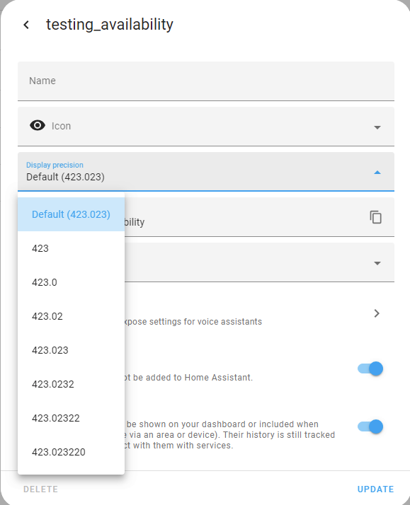 Standard precision not working correctly · Issue #17487 · home-assistant/frontend · GitHub