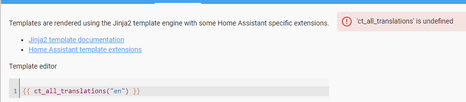 Some templates do not work in Dev tools -> Templates, but work in ...