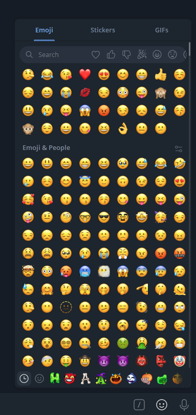[FR] Add a possibility to hide a "Smileys" button · Issue #27091 · telegramdesktop/tdesktop · GitHub