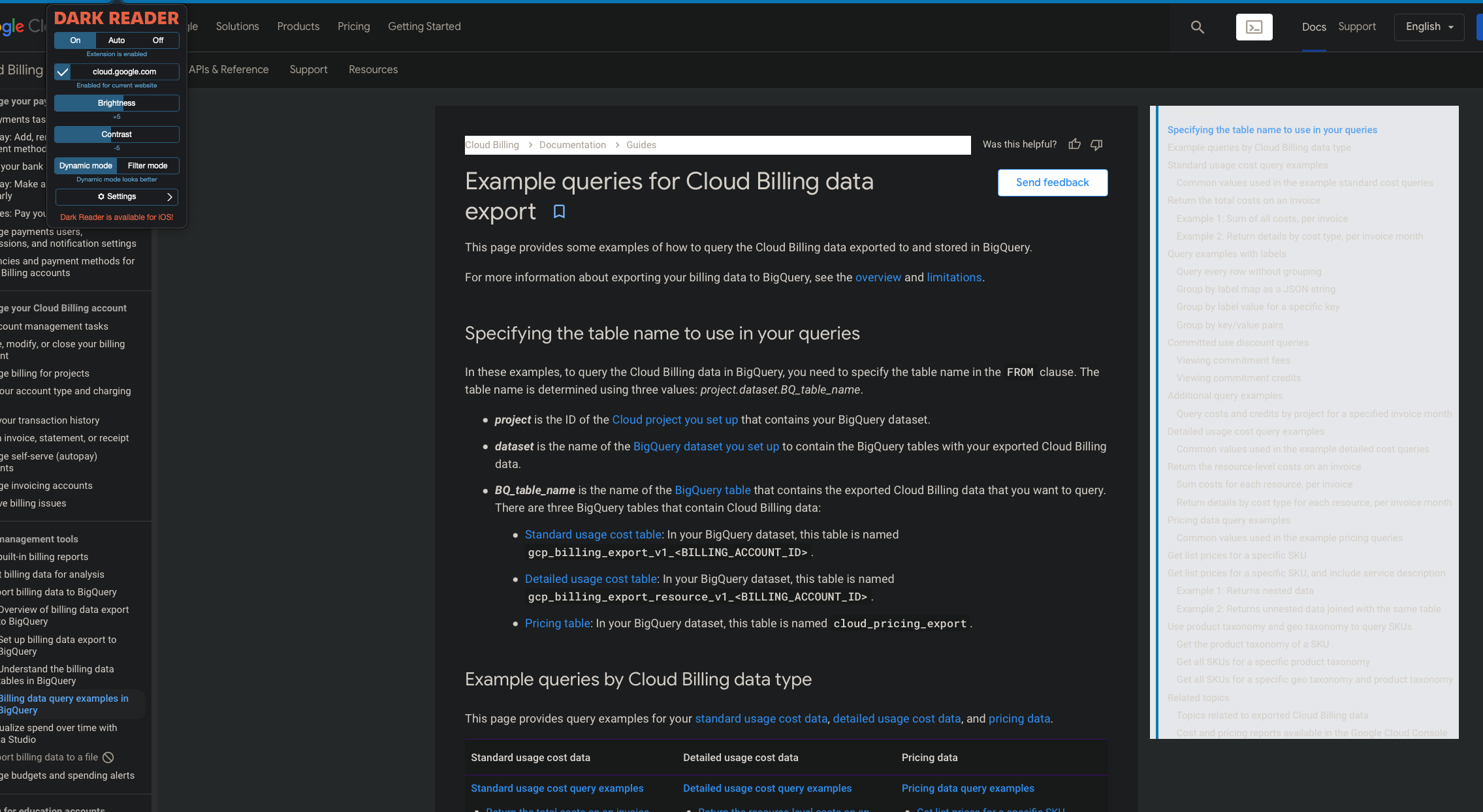 GCP-Docs and console were broken/not-completely working · Issue #7561 · darkreader/darkreader ...