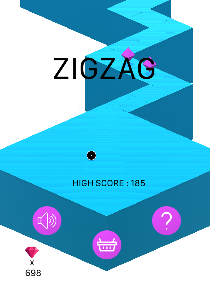 GitHub - Frext/Zigzag-Clone: I made a clone of the famous hypercasual ZigZag game for desktop.