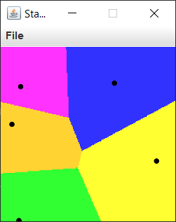 GitHub - JMcPake/voronoi-diagram: A model of a Voronoi Diagram in Java
