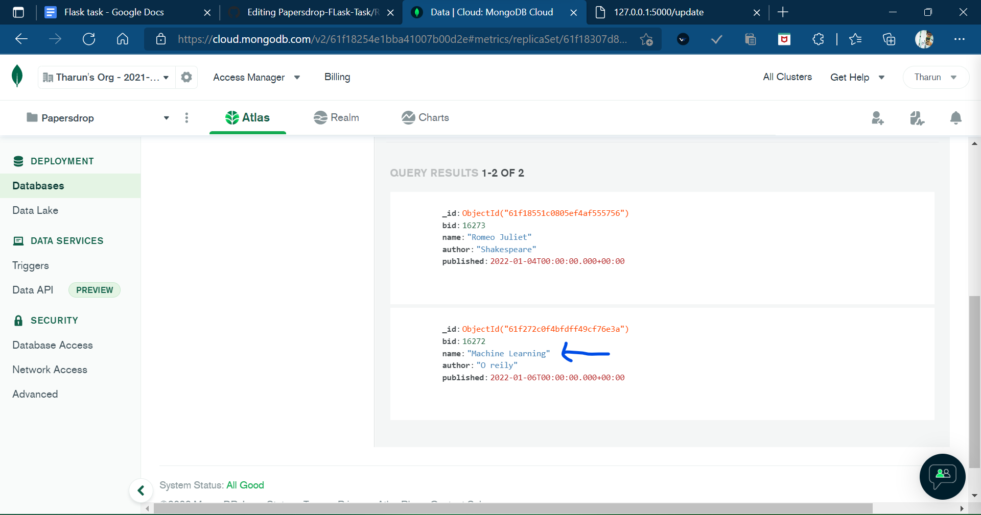 GitHub - Tharun-PS/Papersdrop-FLask-Task: 1st round selection for papersdrop internship