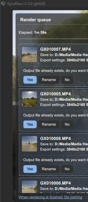 Please add Yes/Rename/No ALL button in render queue · Issue #502 · gyroflow/gyroflow · GitHub