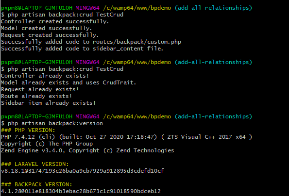 Bug Backpackcrud Typeerror In Symfonycomponentprocessprocess