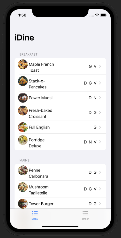 GitHub - PhiThai1309/iDine: An application to order food