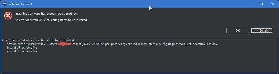 Eclipse 2023-06 - Invalid URI scheme (GhidraDev) · Issue #5363 · NationalSecurityAgency/ghidra ...