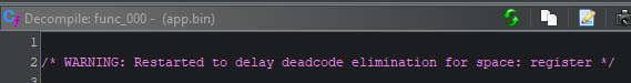 Decompiler: Restarted to delay deadcode elimination for space: register · Issue #5407 ...
