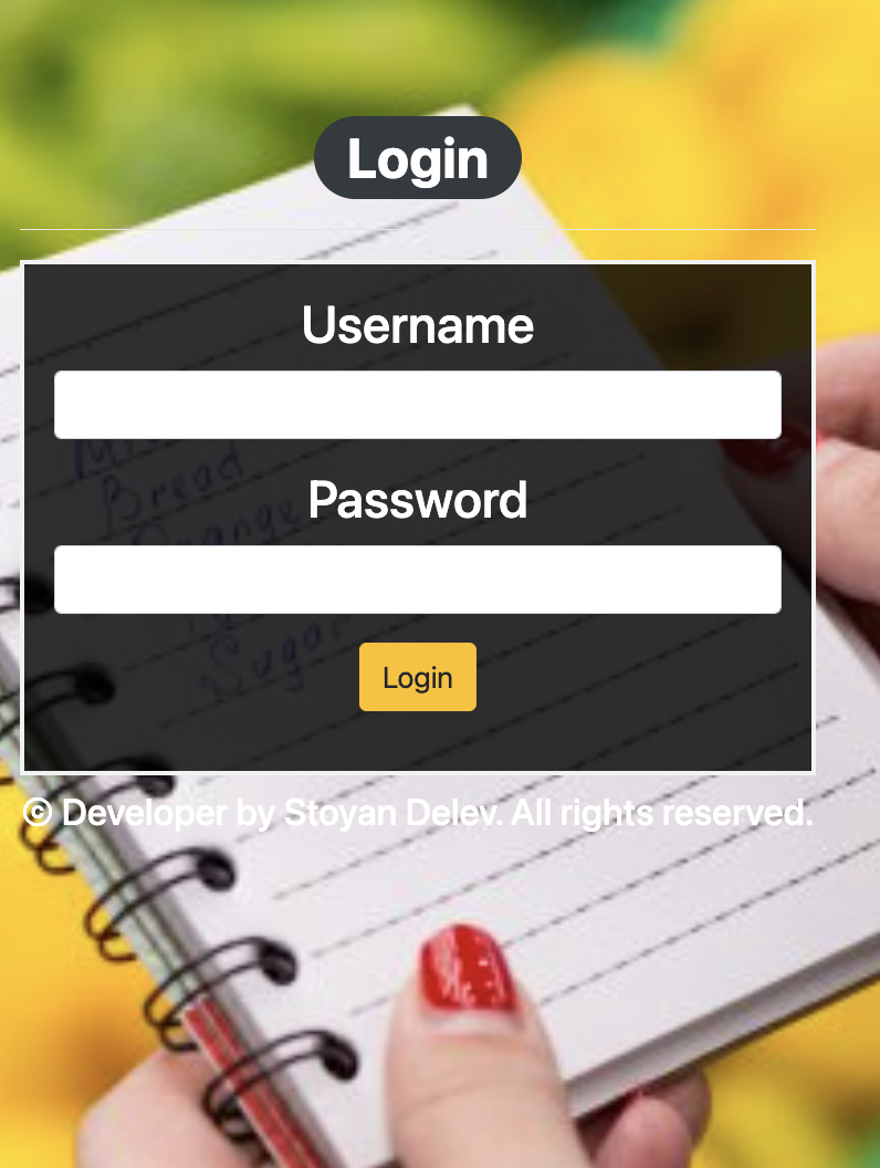 GitHub - stoiandelev/ShoppingList