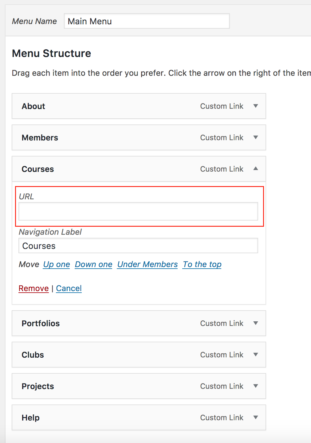 Group directory links in top level nav are empty · Issue #35 · cuny-academic-commons/openlab ...