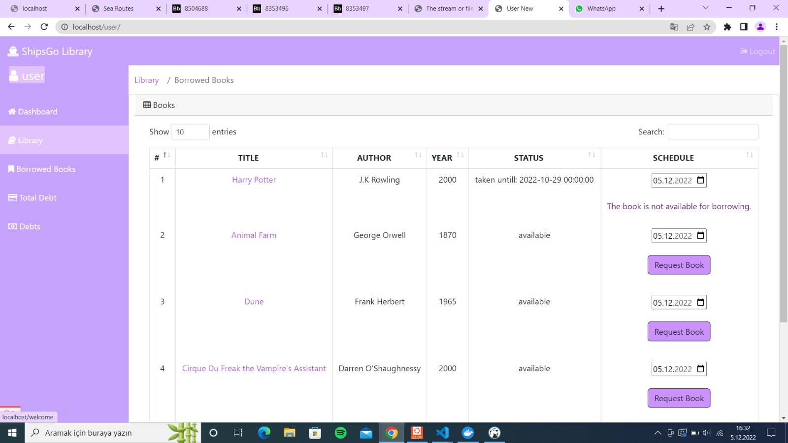 GitHub - SelenSonmez/Library-Management: A library Management Web Application Using Laravel