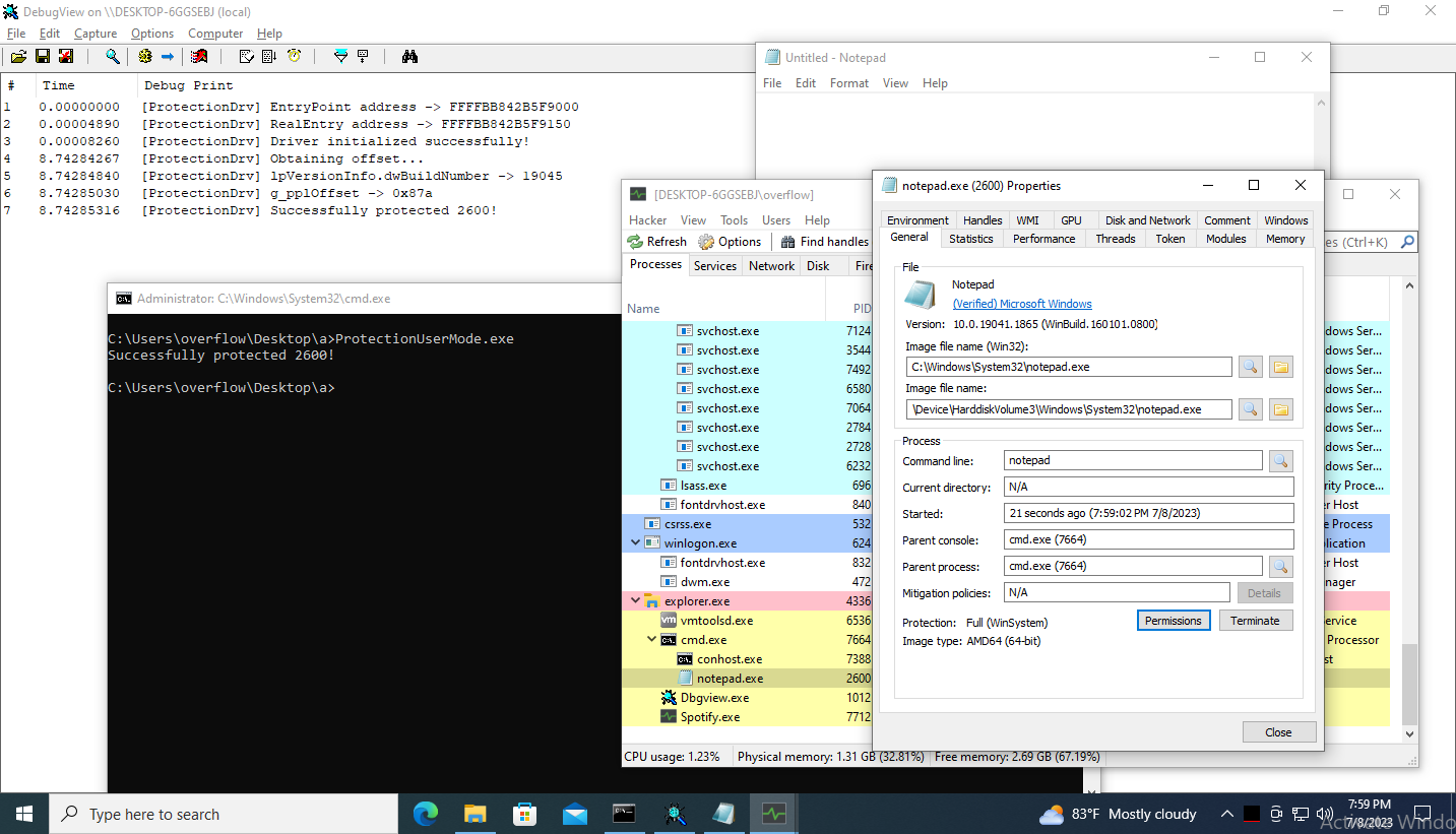 GitHub - overflowka/PPLProtection: Protect your process like ntoskrnl.exe
