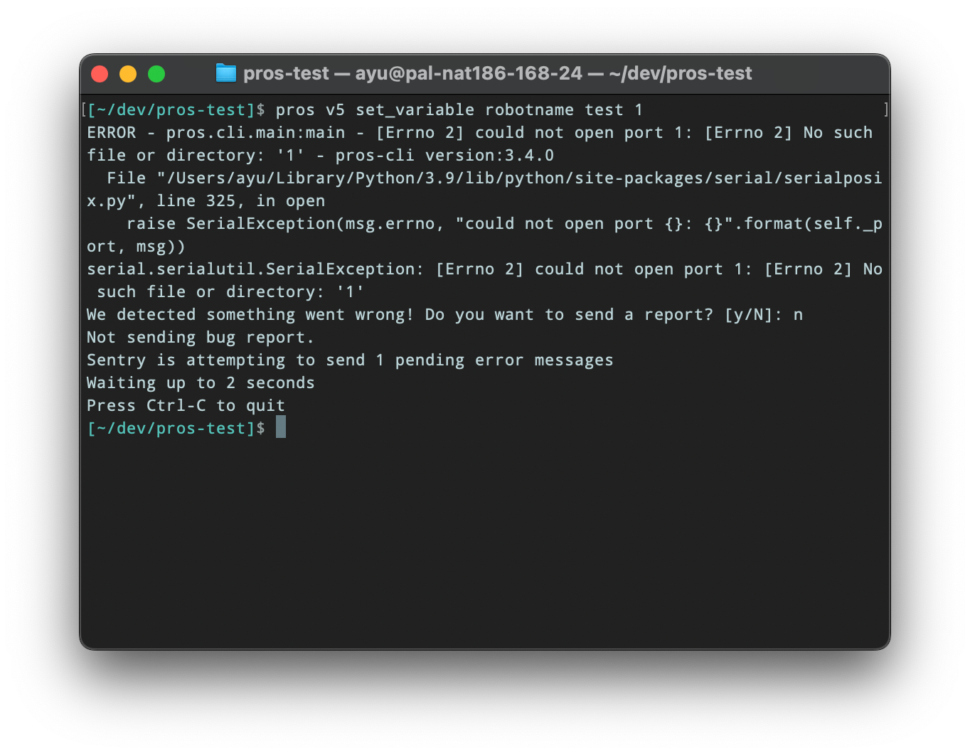 Decorate Port Not Found Error · Issue 262 · Purduesigbots Pros Cli · Github