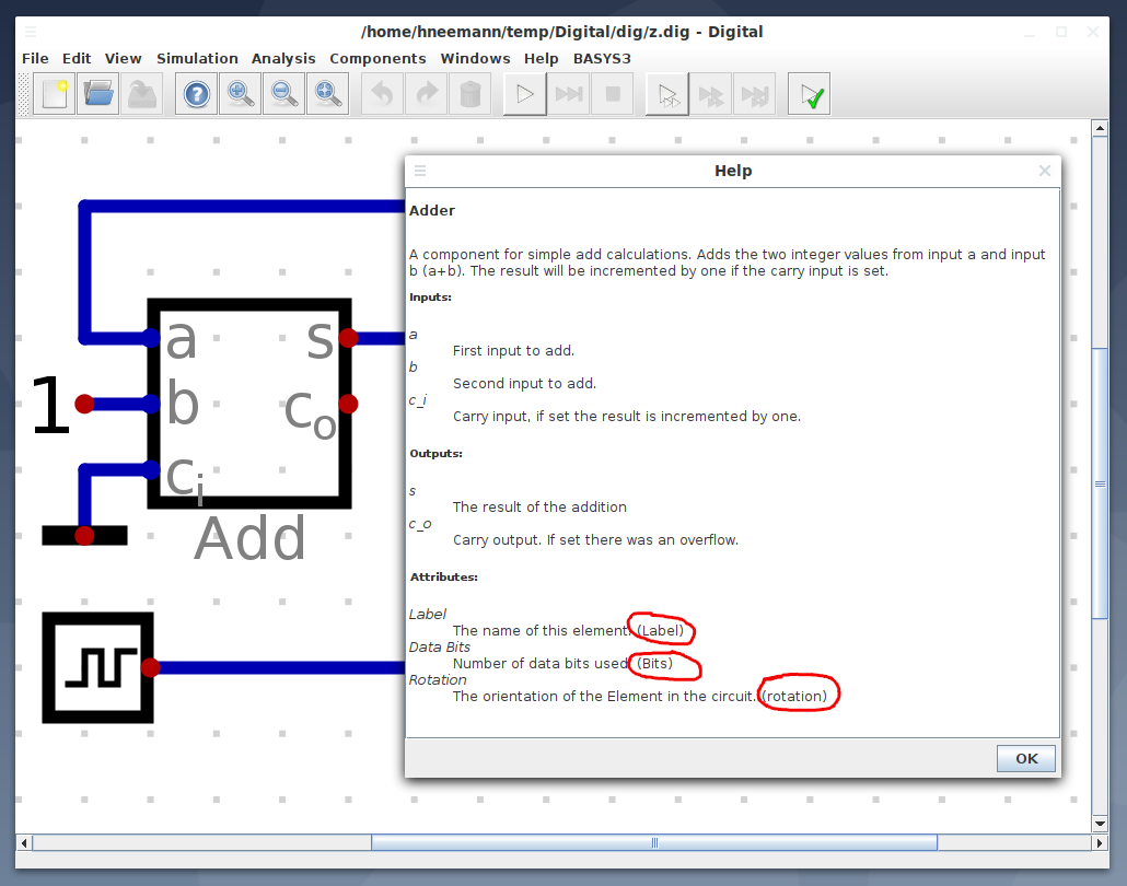 Documentation on Parameters of a component to use in Generic circuits · Issue #506 · hneemann ...