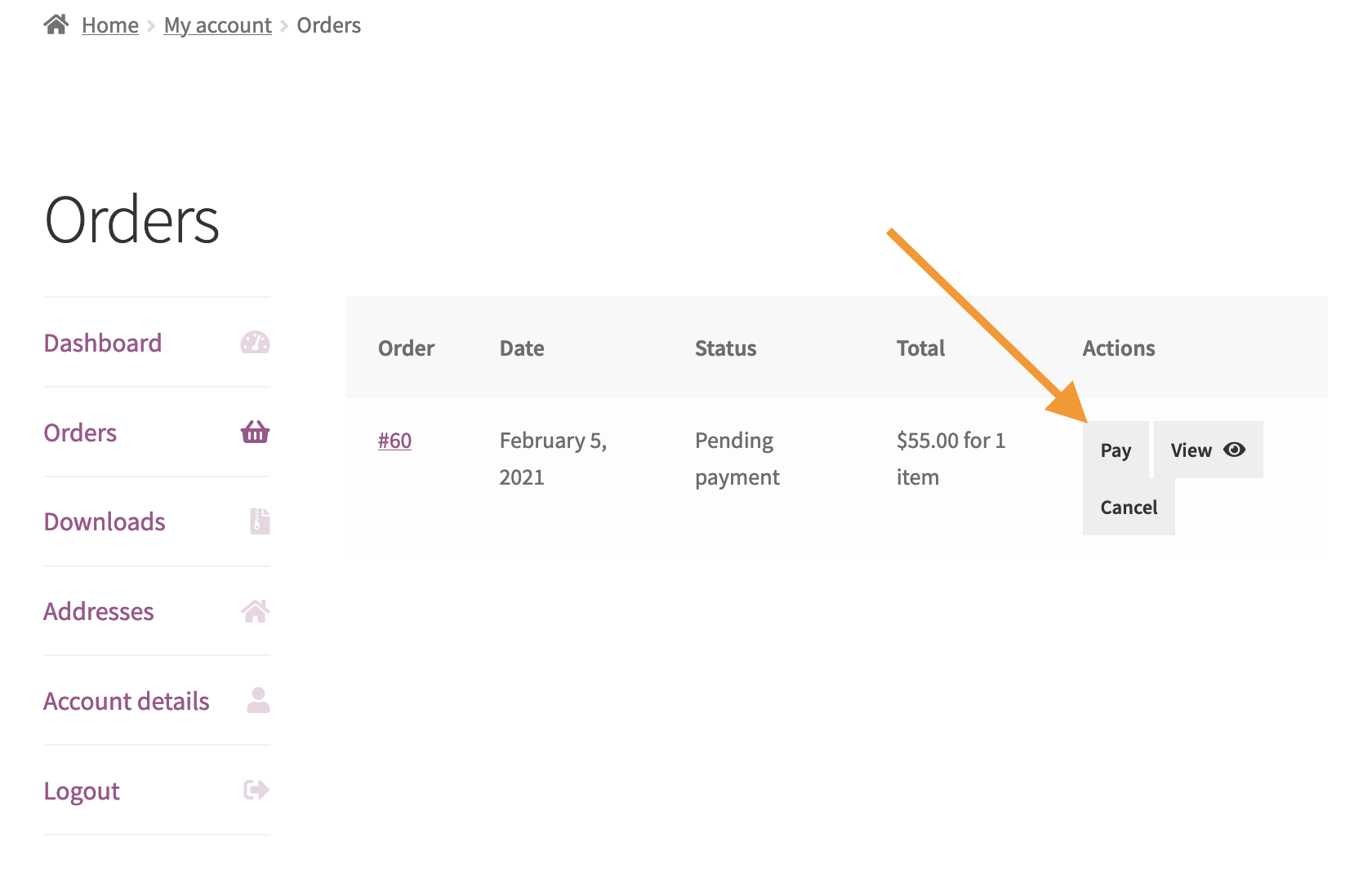 Write new e2e test: Merchant / Orders flow (customer payment page ...