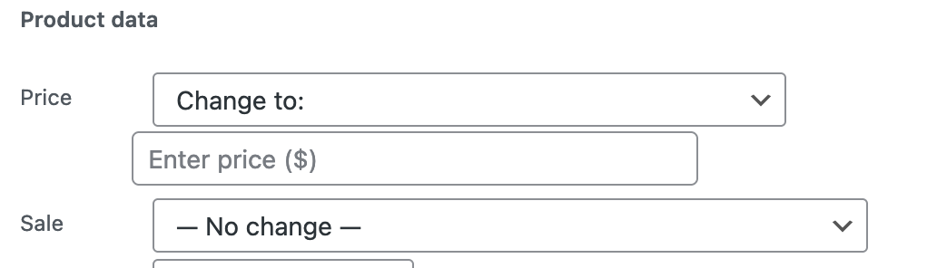 Bulk updating products to Sale [Price] Change to 'blank' actually sets ...