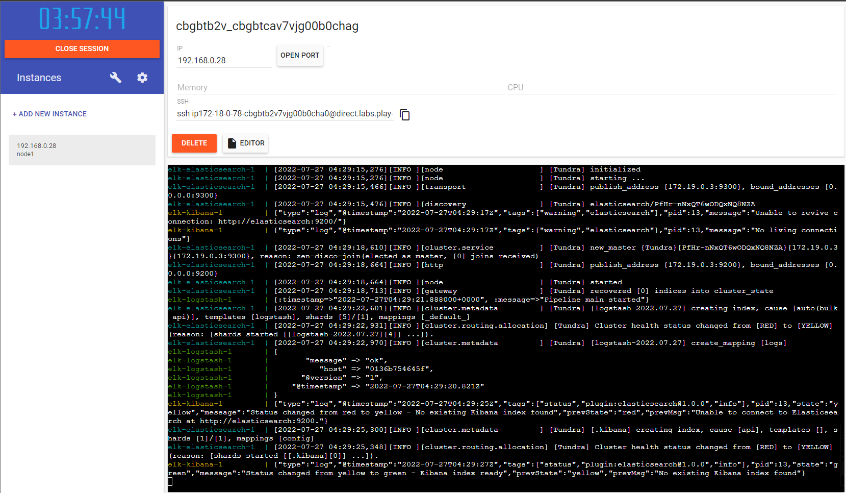 Abrupt PWD session timeout (Container Training ELK sample) · Issue #545 · play-with-docker/play ...