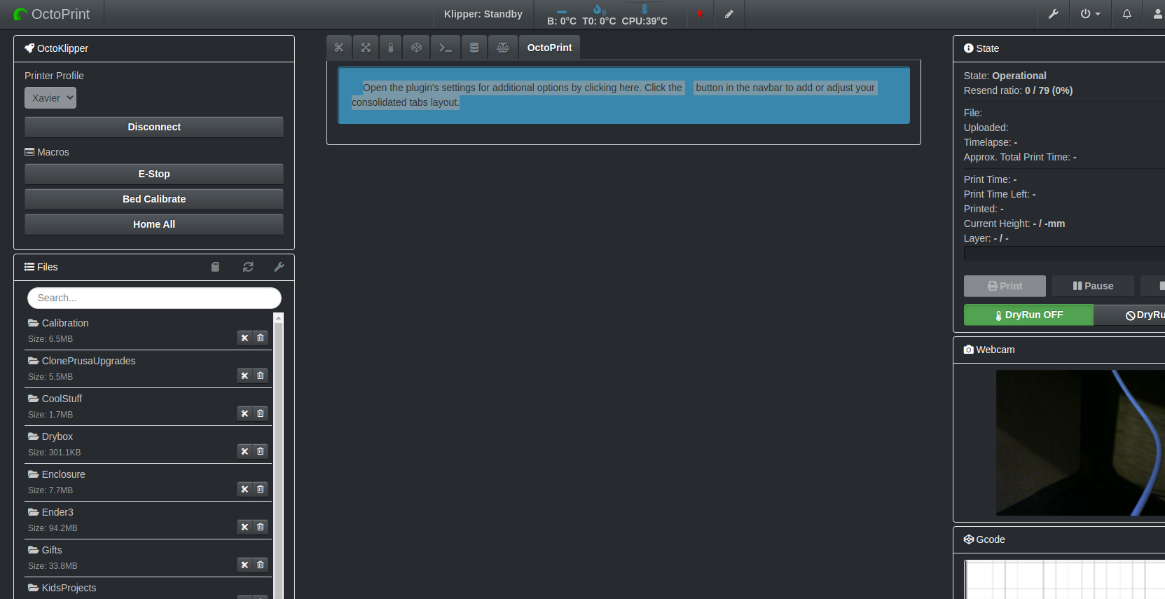 Enhancement request: Combining some of the main tabs · Issue #30 · LazeMSS/OctoPrint ...