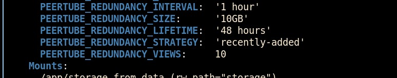 Docker redundancy settings · Issue #3686 · Chocobozzz/PeerTube · GitHub