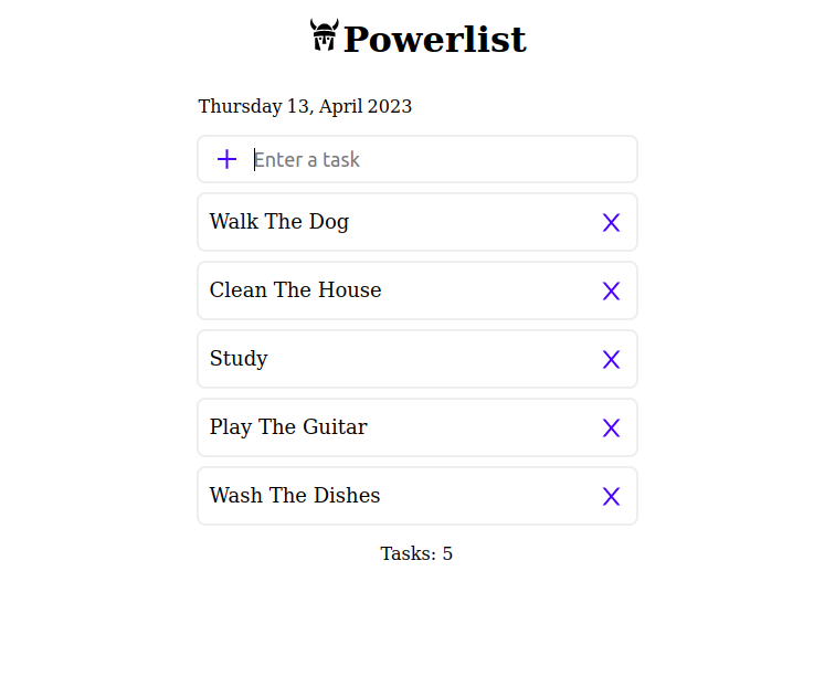 GitHub - SALVADORPOETA/Powerlist-app-sm: This is a simple to-do list. It was built with ReactJS.