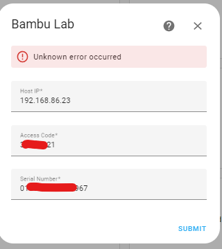 Unknown error occurred · Issue #51 · greghesp/ha-bambulab · GitHub