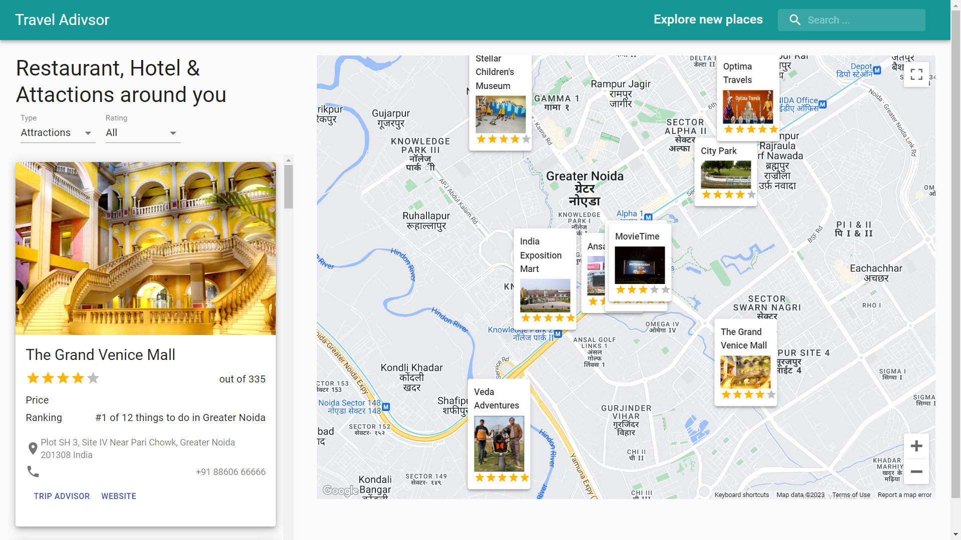 GitHub - rudrabisht/Travel-Advisor-App