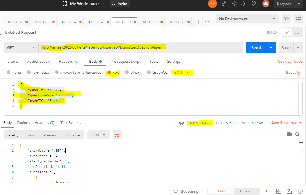 I Am Getting HTTP 400 Error Code When Connecting To The Api Issue