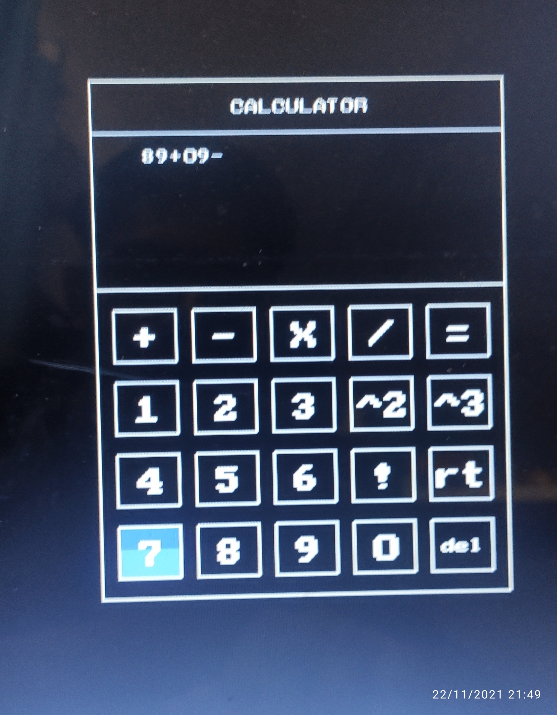 GitHub - mananbansal2002/on-screen-calculator: Calculater which blinks when a key is pressed in ...