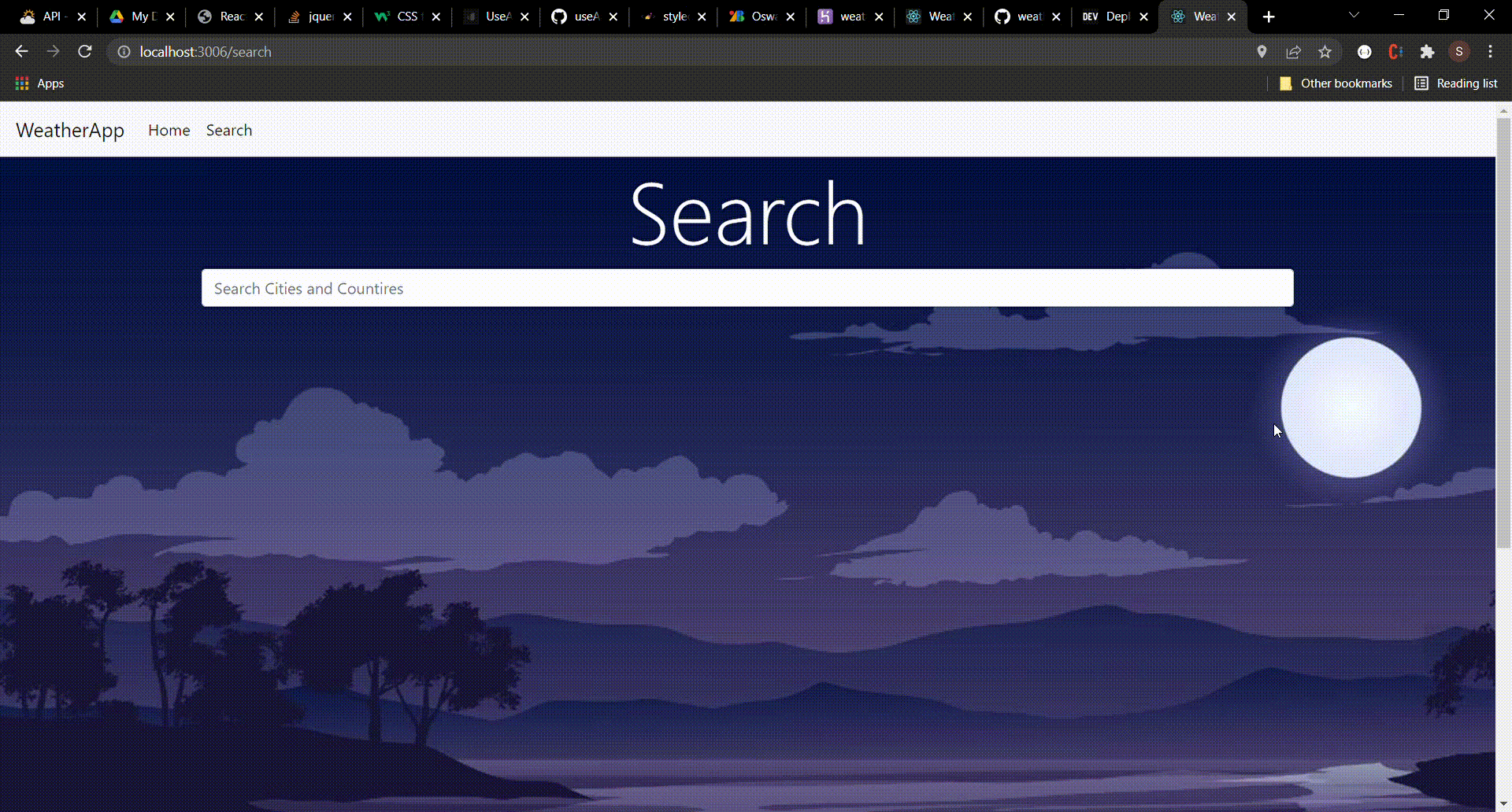 GitHub - sarahishamsaied/weather-app