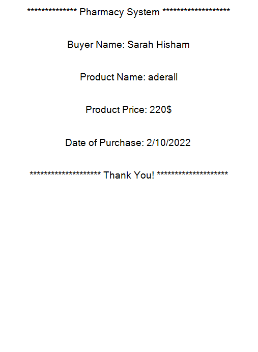 GitHub - sarahishamsaied/Pharmacy-System