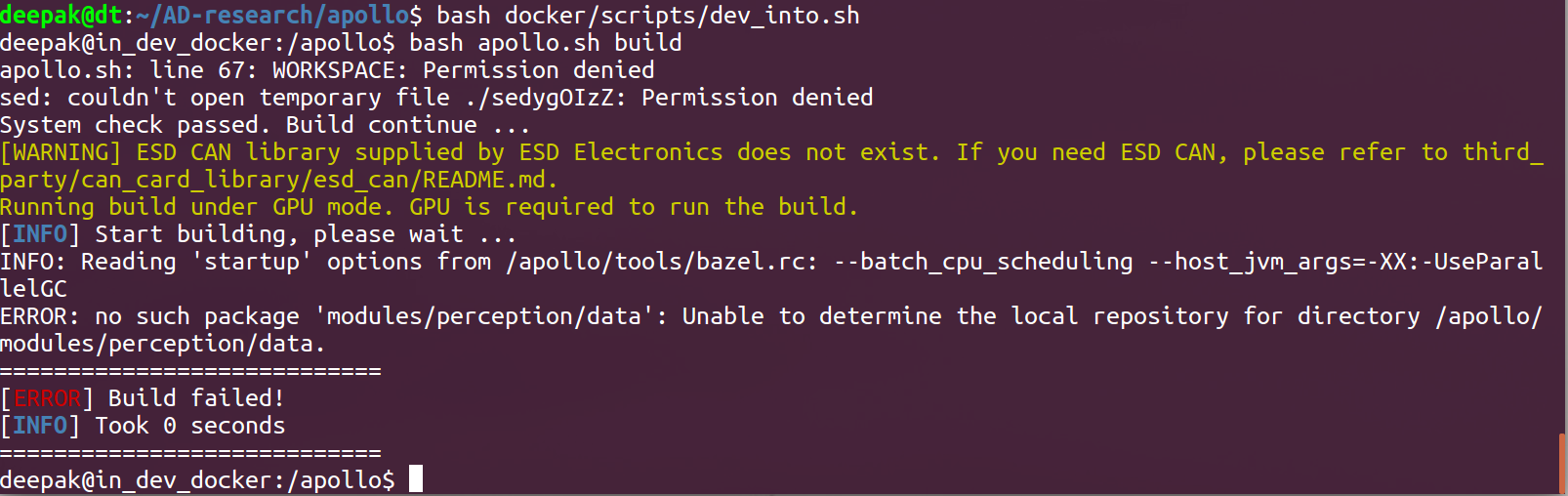 cyber_recorder: command not found · Issue #6764 · ApolloAuto/apollo · GitHub