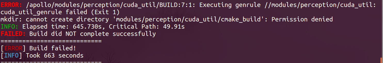 WORKSPACE: Permission Denied during build · Issue #6798 · ApolloAuto/apollo · GitHub