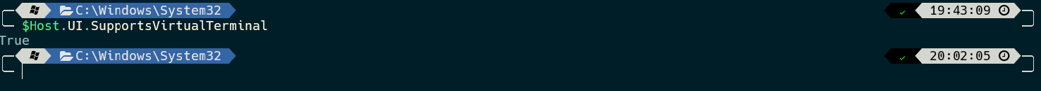 Unexpected return value of $Host.UI.SupportsVirtualTerminal · Issue #13524 · microsoft/terminal ...