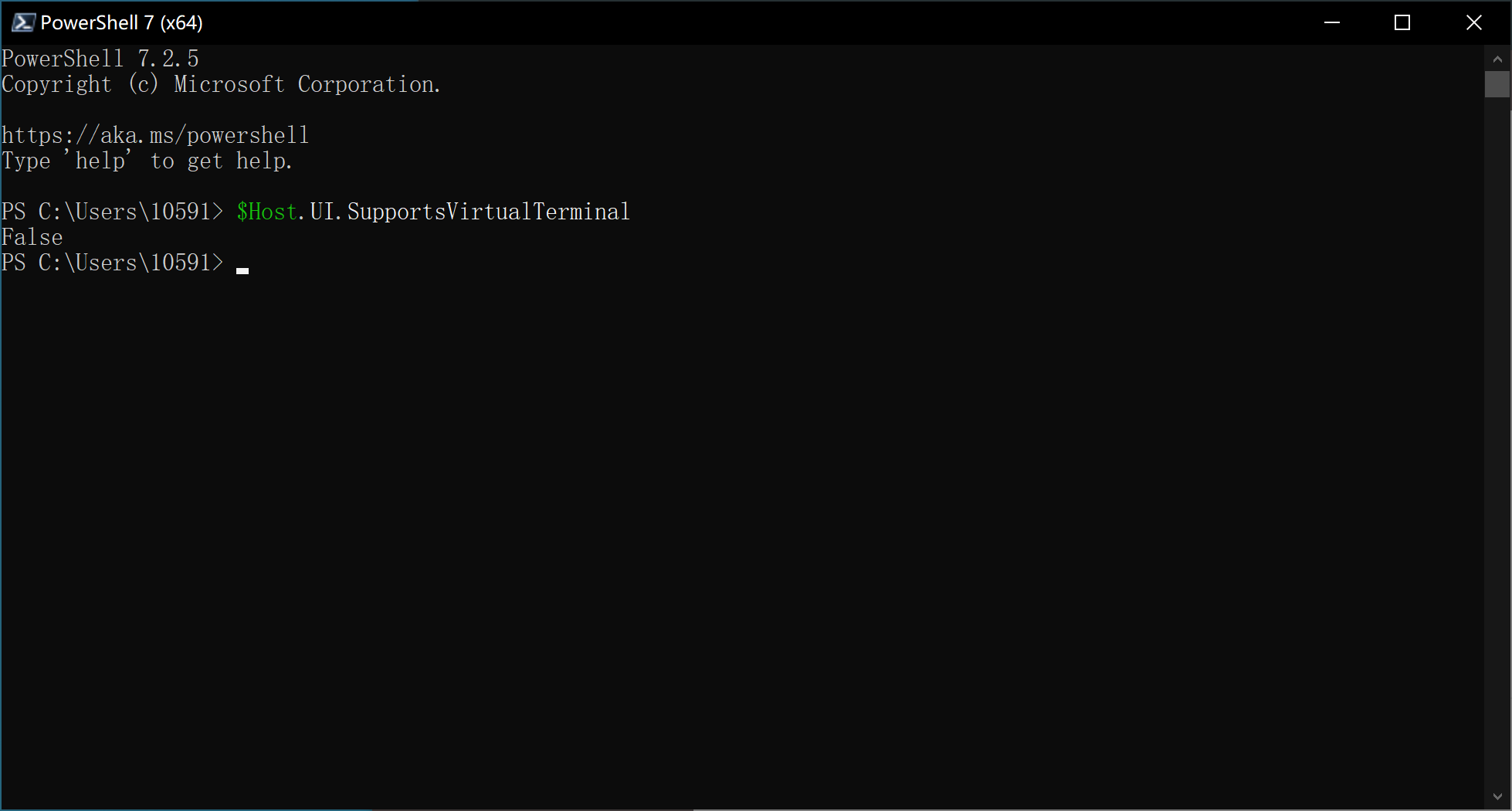 Unexpected return value of $Host.UI.SupportsVirtualTerminal · Issue #17703 · PowerShell ...